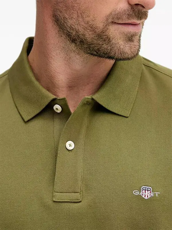 Gant Long-sleeve Polo Shirt - Green