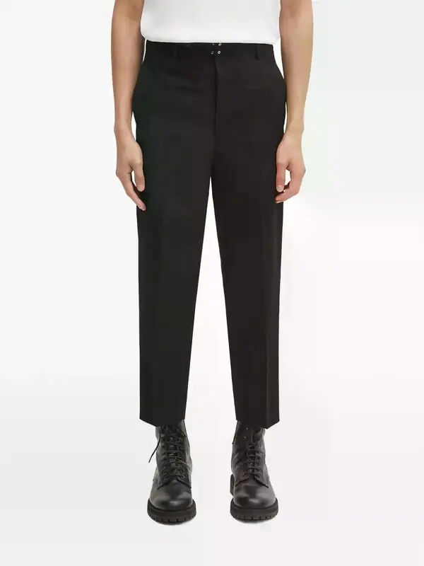 Visvim Buttoned Tab Trousers - Black