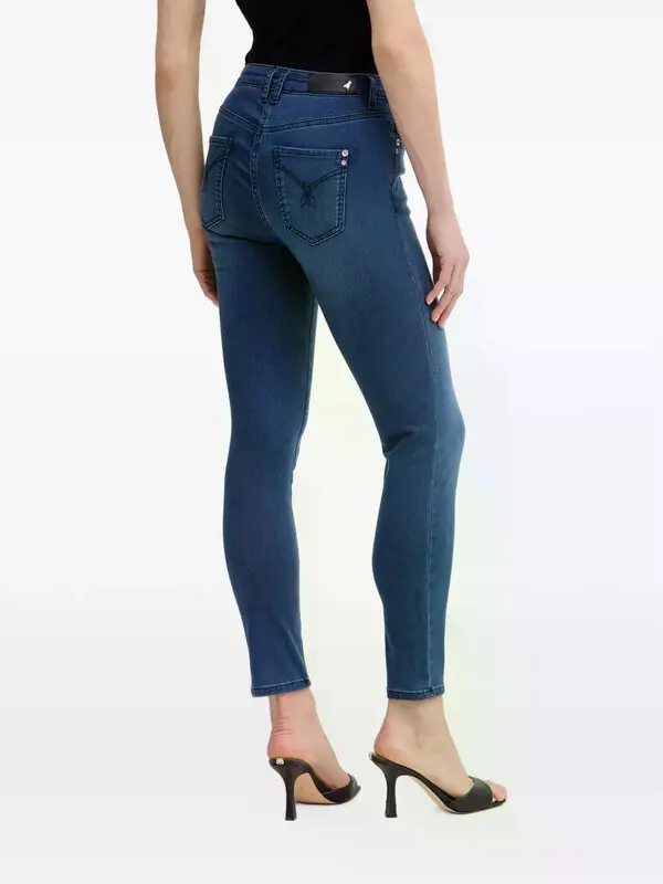 Patrizia Pepe Skinny Jeans With Logo Plaque