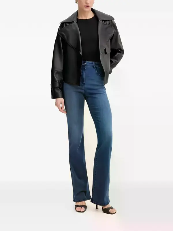 Patrizia Pepe Logo Detail Flare Jeans