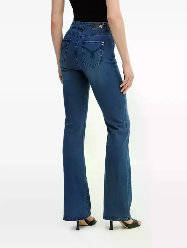 Patrizia Pepe Logo Detail Flare Jeans