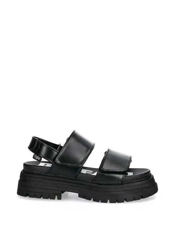 BUFFALO Touch-strap Platform Sandals - Black