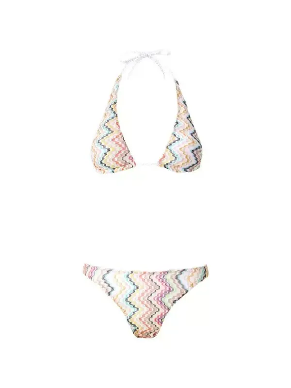 Missoni Printed Raschel Knit Bikini - Neutrals