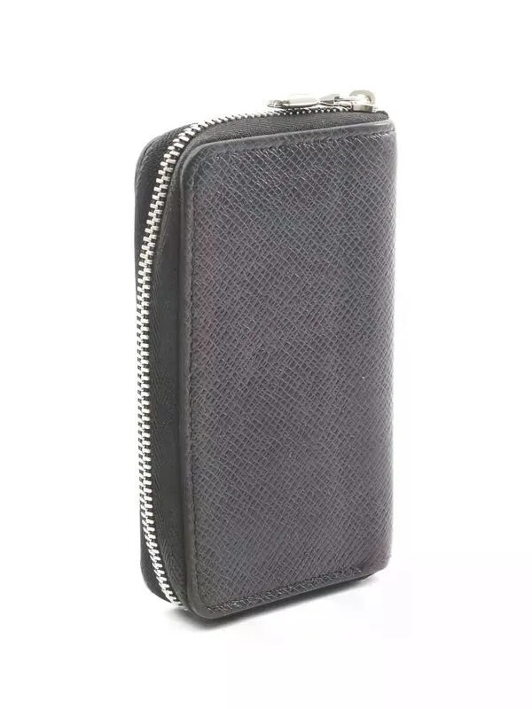 LOUIS VUITTON 2021 Ardoise Textured Leather Coin Purse - Black