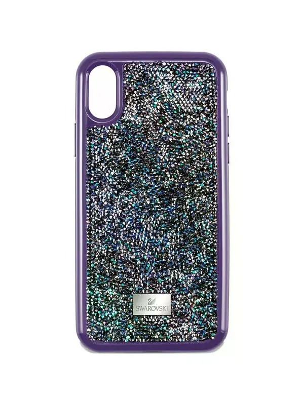 SWAROVSKI Iphone Xs Glam Rock Crystal Phone Case - Purple