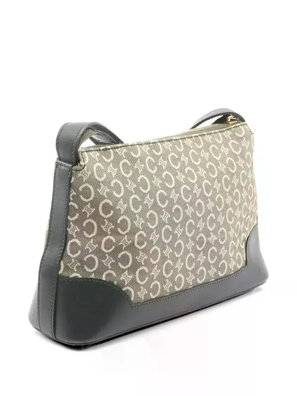 Celine 2000s Macadam Shoulder Bag - Green