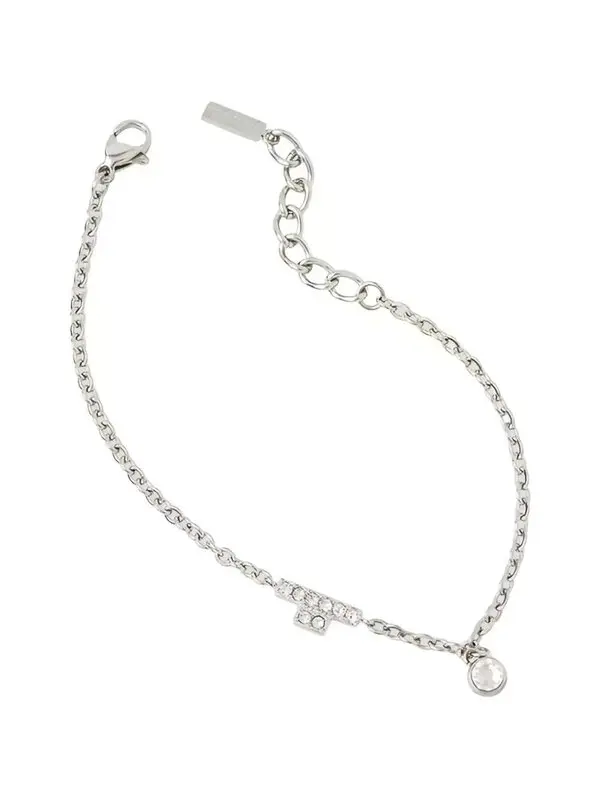 TRUSSARDI Crystal Chain Bracelet - Silver