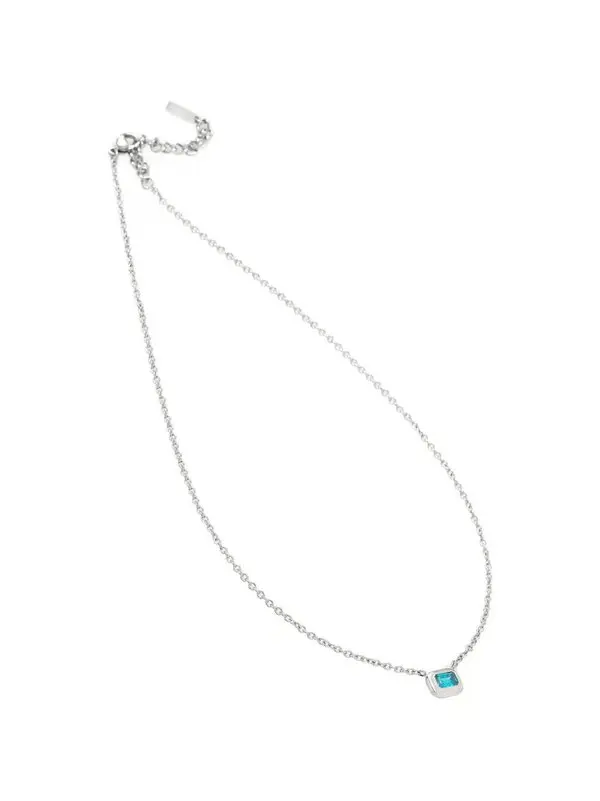 TRUSSARDI Stone-pendant Necklace - Silver