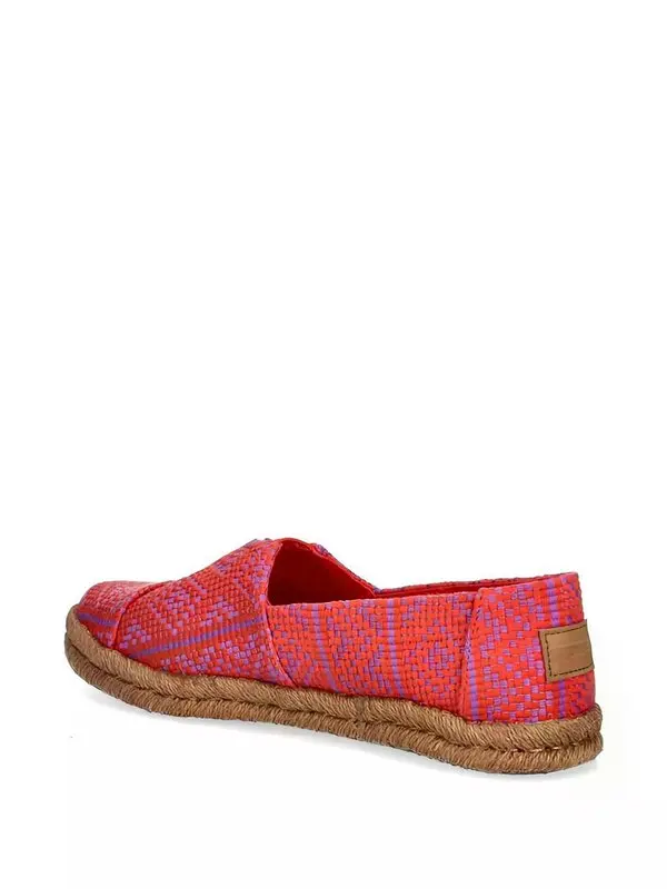 Toms Braided Trim Espadrilles - Red
