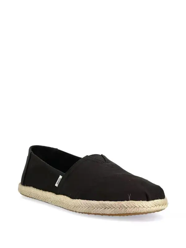 Toms Rope Panelled Espadrilles - Black