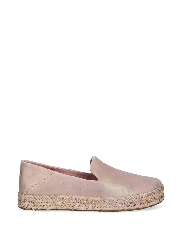 Toms Metallic Flat Espadrilles - Pink