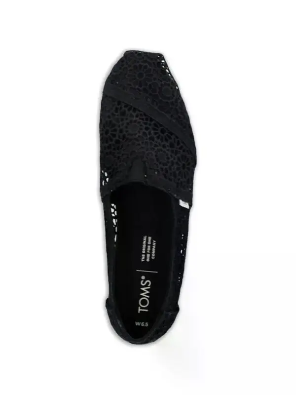 Toms Crochet Espadrilles - Black