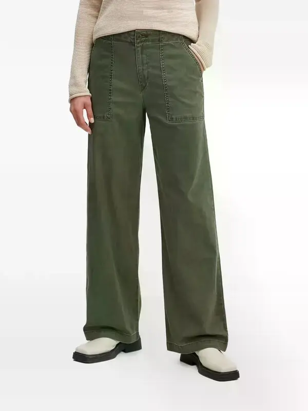 LEVI'S Button-fastening Wide Leg Pants - Green