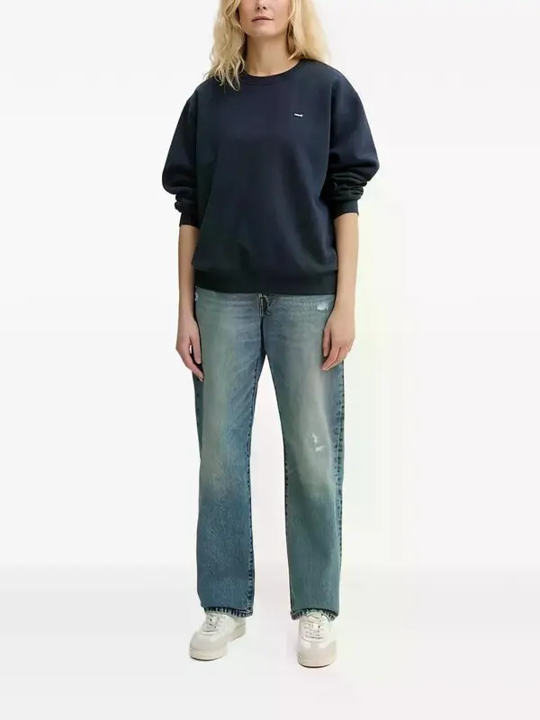LEVI'S Logo-patch Crew-neck Sweatshirt