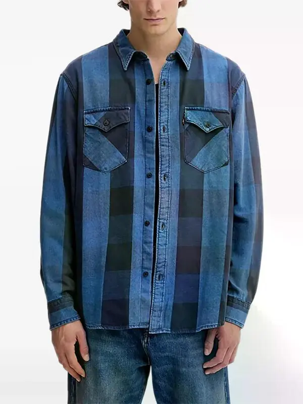 LEVI'S Check Pocket Shirt - Blue