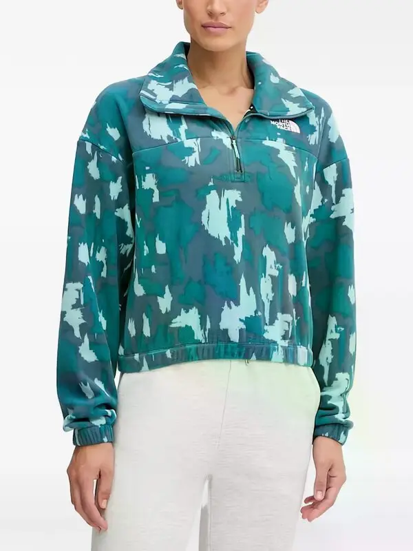 The North Face Patterned Half-zip Sweatshirt - Blue