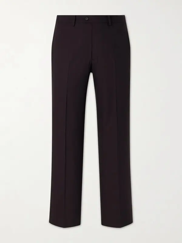 KAPTAIN SUNSHINE Straight-leg Wool-poplin Trousers