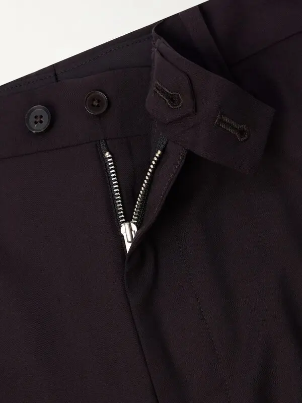 KAPTAIN SUNSHINE Straight-leg Wool-poplin Trousers