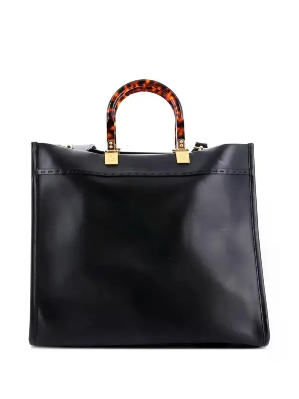 Fendi Sunshine Shopper Medium Tote Bag - Black