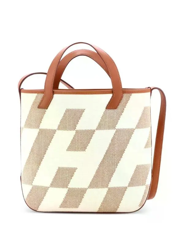 Hermès Cabas H En Biais 27 Tote Bag - Brown
