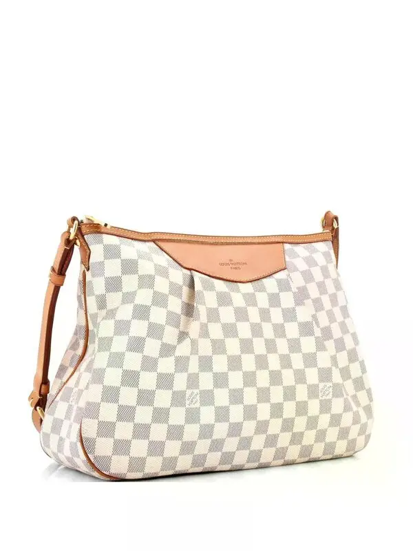 LOUIS VUITTON Siracusa Mm Damier Shoulder Bag - White