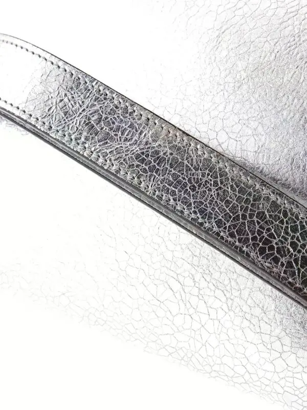 Gucci Horsebit 1955 Asymmetric Leather Shoulder Bag - Metallic