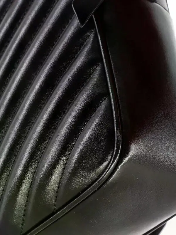 Saint Laurent Lou Camera Bag Matelasse Chevron Leather - Black