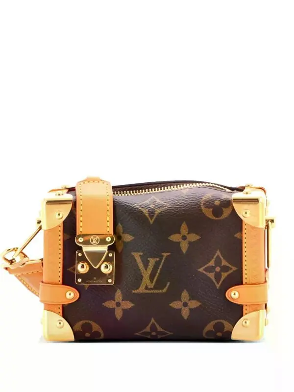 LOUIS VUITTON Side Trunk Handbag Monogram Canvas Pico Shoulder Bag - Brown