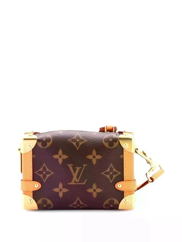 LOUIS VUITTON Side Trunk Handbag Monogram Canvas Pico Shoulder Bag - Brown