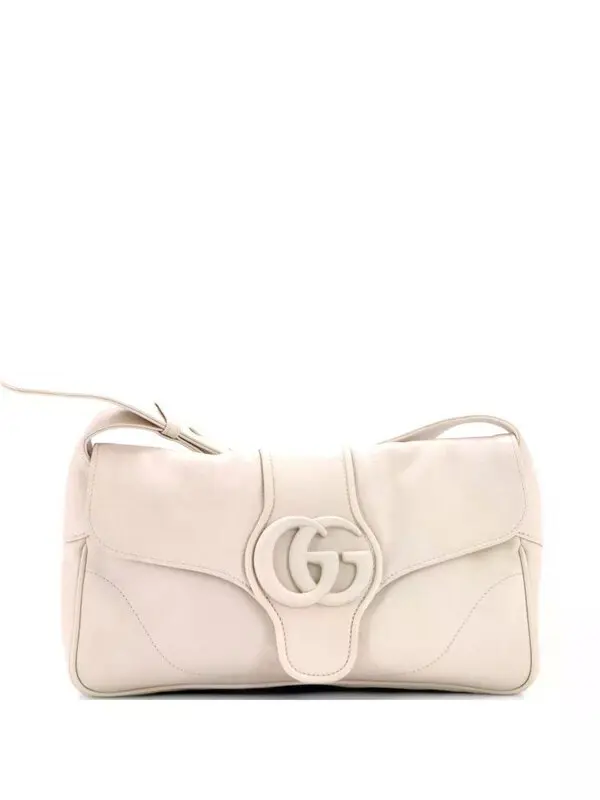 Gucci Aphrodite Leather Small Shoulder Bag - White