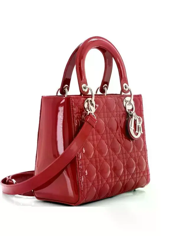 Dior Lady Nm Medium Satchel - Red