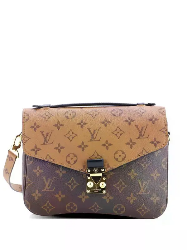 LOUIS VUITTON Pochette Metis Reverse Monogram Canvas Crossbody Bag - Brown