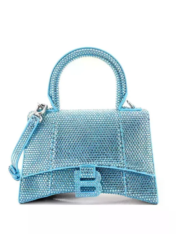 Balenciaga Hourglass Xs Top Handle Crossbody Bag - Blue