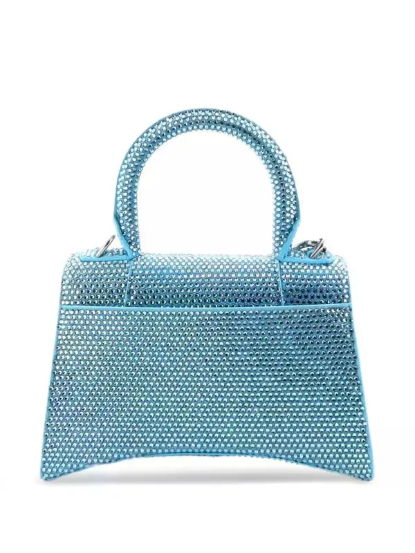 Balenciaga Hourglass Xs Top Handle Crossbody Bag - Blue