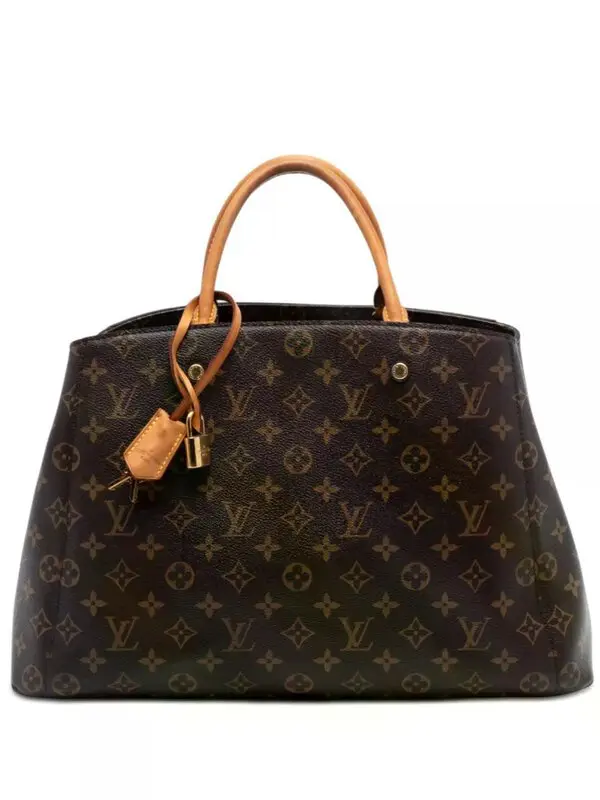 LOUIS VUITTON 2016 Monogram Montaigne Gm Satchel - Brown