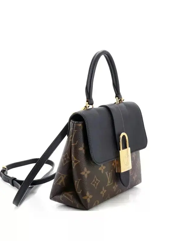 LOUIS VUITTON Locky Bb Satchel Handbag Monogram Canvas With Leather - Brown