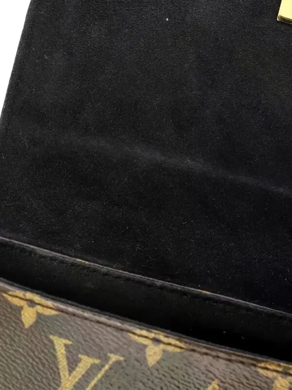 LOUIS VUITTON Locky Bb Satchel Handbag Monogram Canvas With Leather - Brown