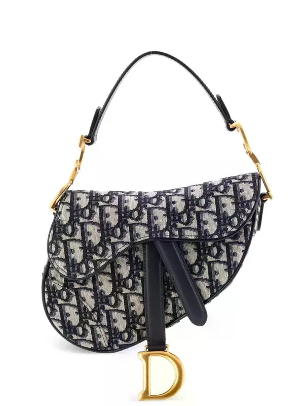 Dior Saddle Handbag Oblique Canvas Mini Shoulder Bag