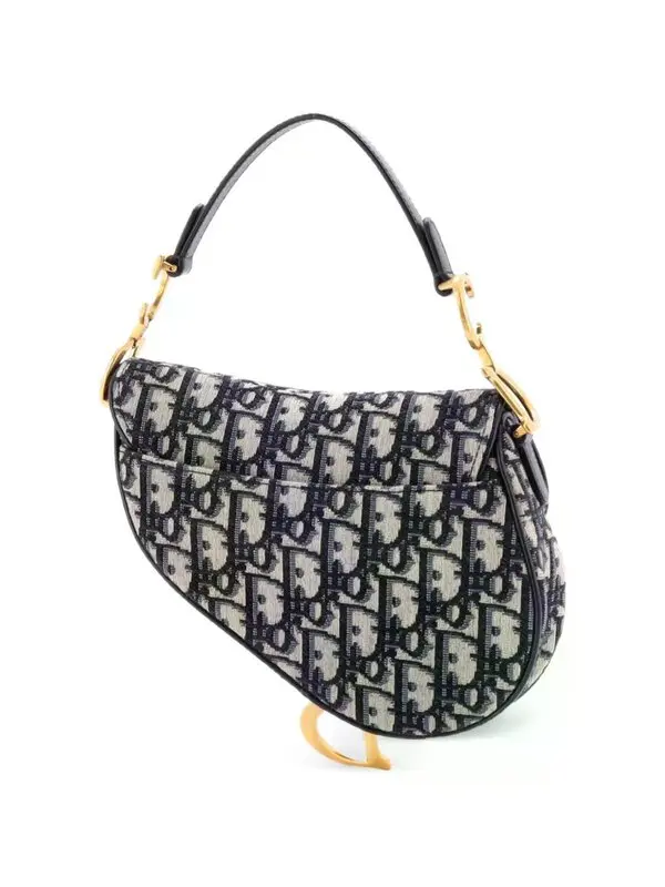 Dior Saddle Handbag Oblique Canvas Mini Shoulder Bag