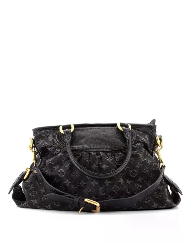 LOUIS VUITTON Neo Cabby Handbag Denim Mm - Black