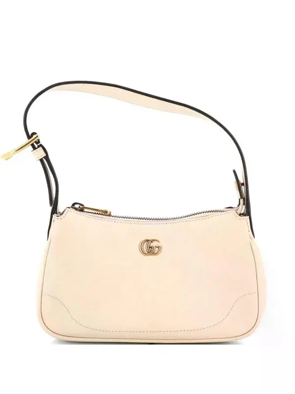 Gucci Aphrodite Leather Mini Shoulder Bag - Neutrals