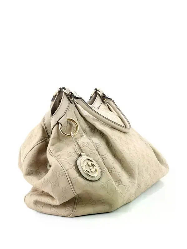 Gucci Sukey Sima Leather Large Tote - Neutrals
