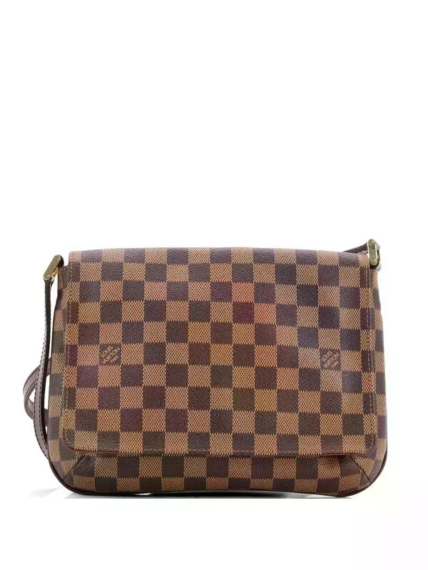 LOUIS VUITTON Musette Tango Damier Shoulder Bag - Brown