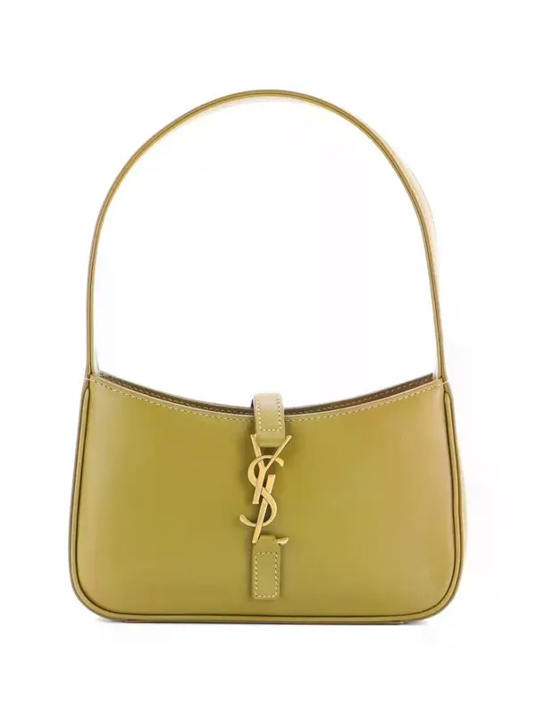 Saint Laurent Le 5 A 7 Hobo Leather Mini Shoulder Bag - Green