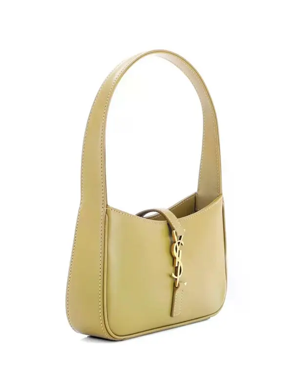 Saint Laurent Le 5 A 7 Hobo Leather Mini Shoulder Bag - Green
