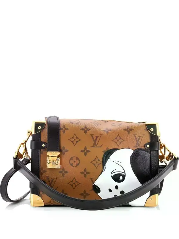 LOUIS VUITTON Side Trunk Handbag Limited Edition Sun Yitian Reverse Monogram Canvas Mm - Brown