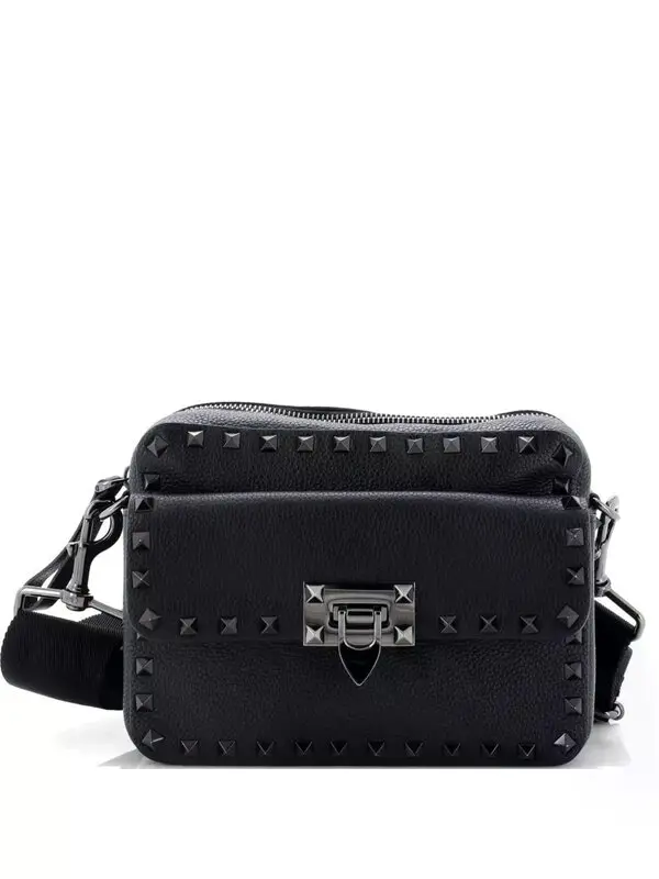 Valentino Garavani Rockstud Flip Lock Pocket Camera Bag - Black