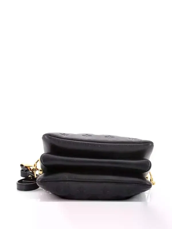 LOUIS VUITTON Coussin Bb Crossbody Bag Monogram Embossed Lambskin - Black