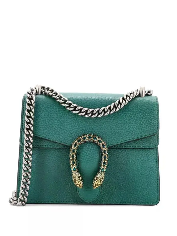 Gucci Dionysus Leather Mini Crossbody Bag - Green