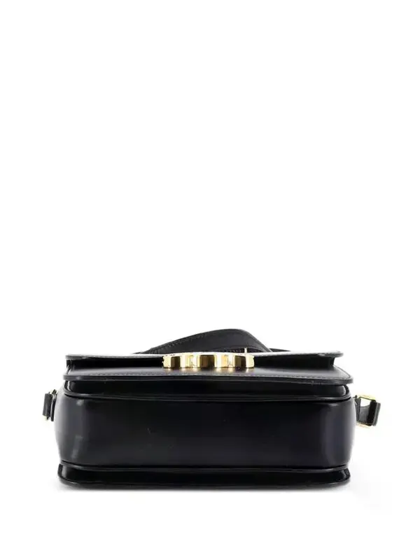 Celine Triomphe Smooth Calfskin Teen Crossbody Bag - Black